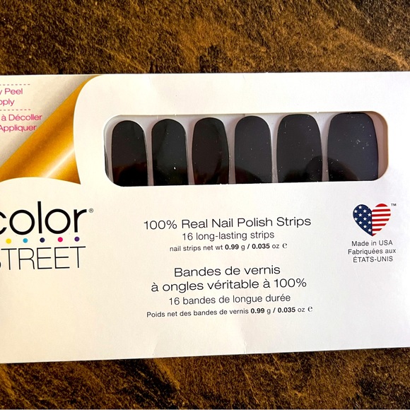 Color Street | Makeup | Color Street Midnight In Manhattan Solid Black ...